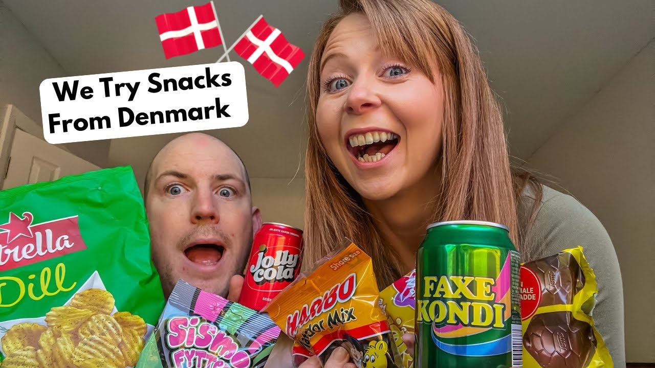 Northern Irish Couple Try Snacks From Denmark - YouTube