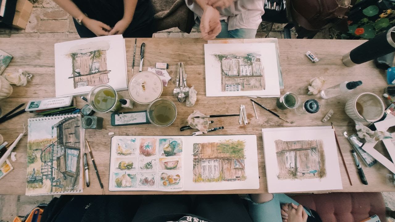 Behind the scenes: Urban SKETCHING. Workshop. Vom Anfang bis zur ...