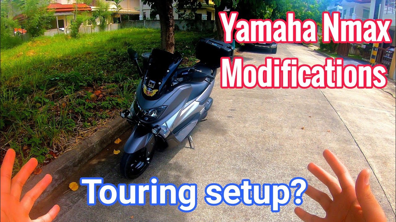 2019 Yamaha Nmax accessories | My touring mods - YouTube
