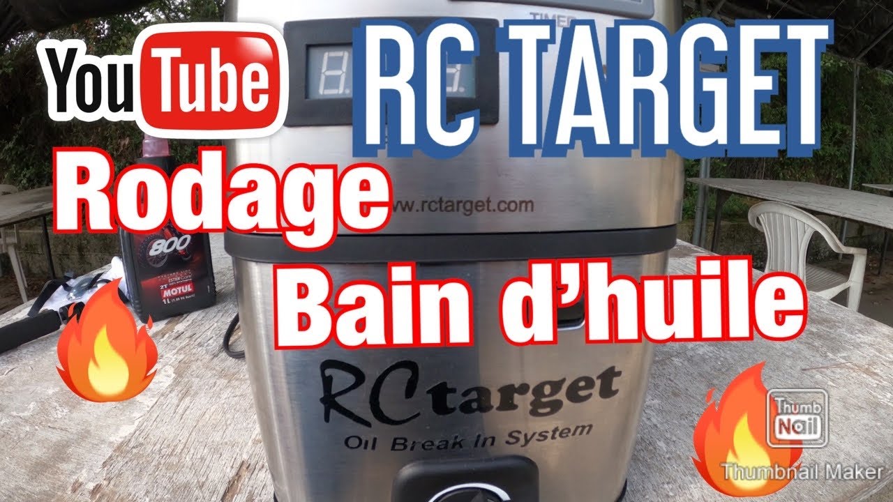 RC TARGET Banc de Rodage Moteur à Bain d'Huile - Oil Break in System # ...