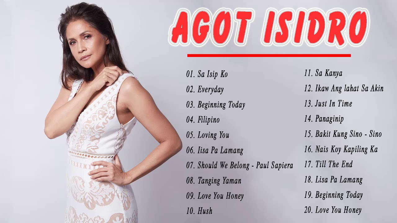 Agot Isidro Nonstop Love Songs - The Filipino Music - YouTube