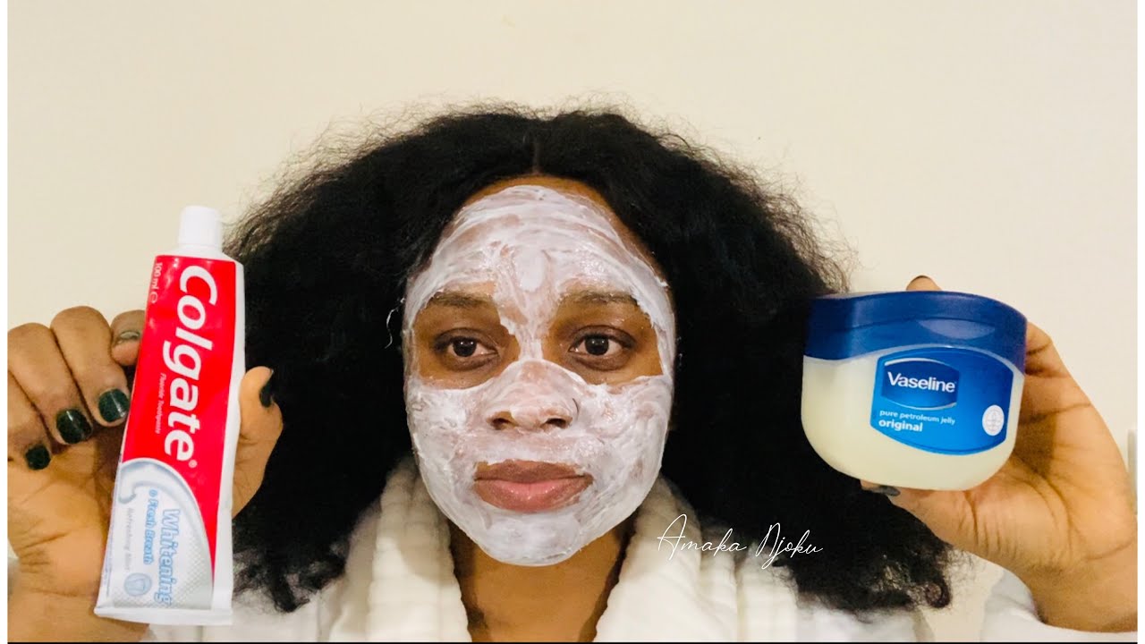 I APPLIED COLGATE TOOTHPASTE AND VASELINE ON MY FACE, SEE WHAT HAPPENED ...