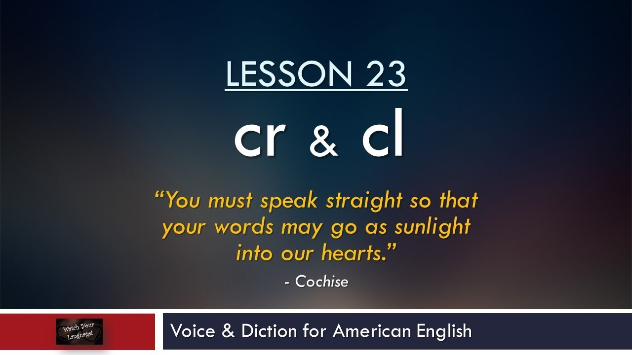 Lesson 23 (CR & CL) - YouTube