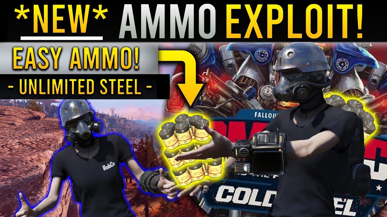 Fallout 76 *NEW* Ammo Exploit! w/ Unlimited Steel Glitch! EASY AMMO ...