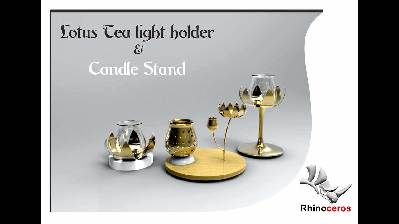 Tea light holder & candle stand - YouTube