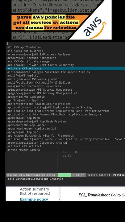 parse AWS policies file - YouTube