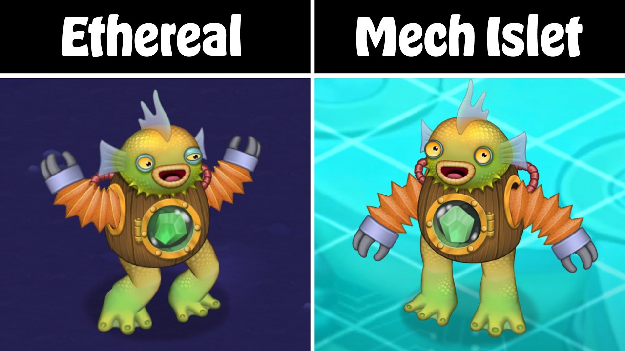 Ethereal vs. Mech Islet Monsters Comparisons | My Singing Monsters ...