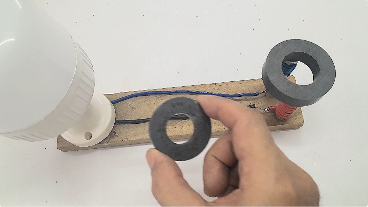 DIY - How to generate electricity with 2 coils - 2 magnets and 2 iron ...
