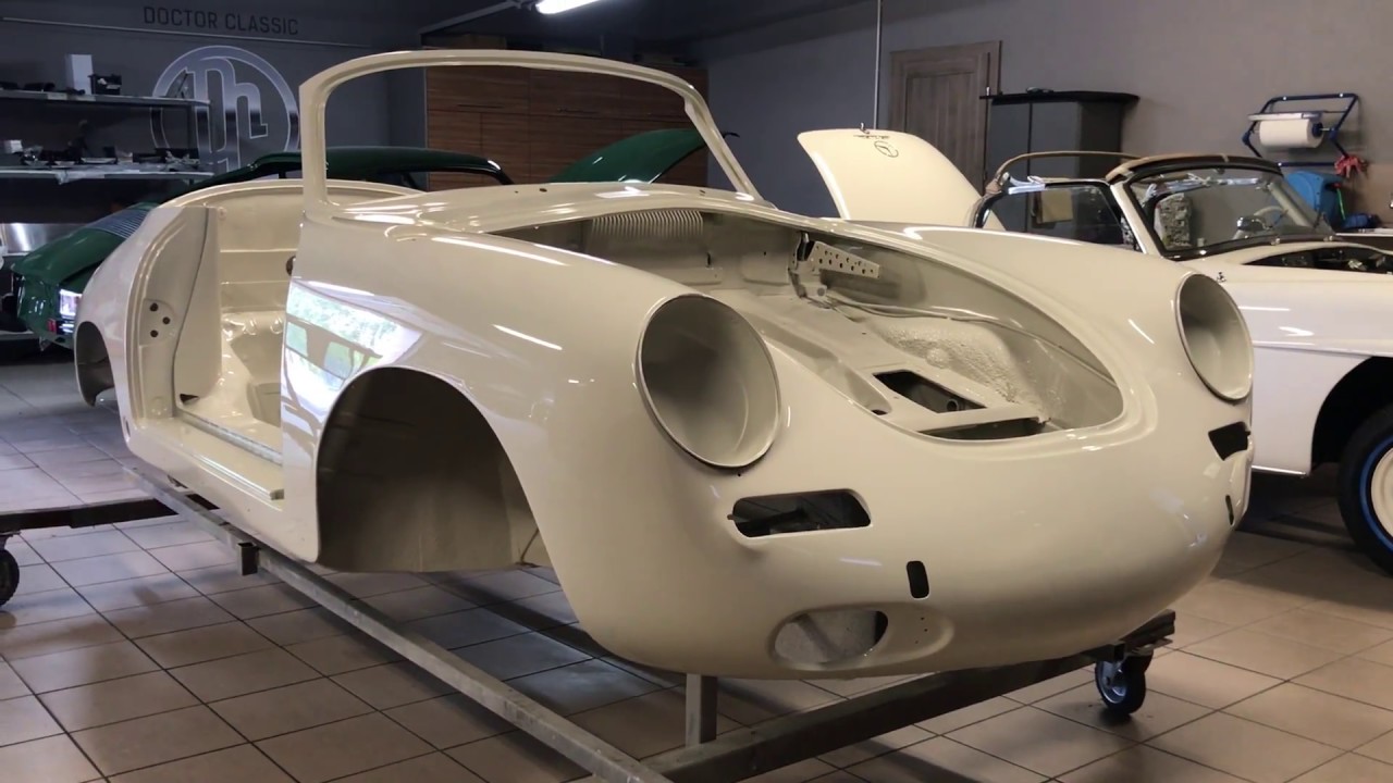 Porsche 356 cab. in paint code 6207 - Heron Grey Doctorclassic.eu - YouTube