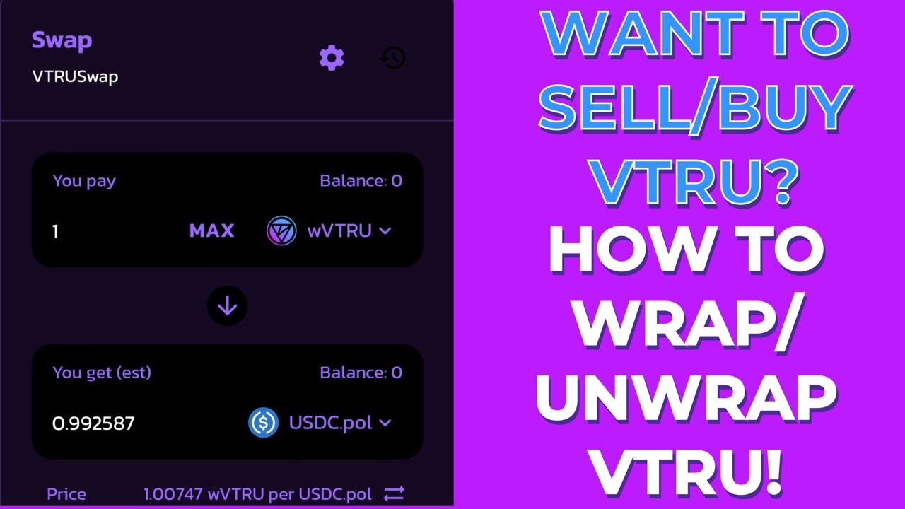 VITRUVEO | HOW TO WRAP/UNWRAP YOUR VTRU! HOW TO SELL VTRU! #vitruveo # ...