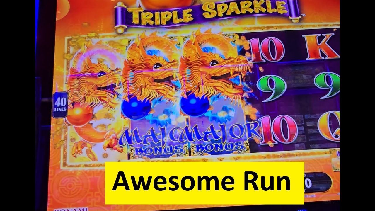 Super Big Win on Imperial Wealth Triple Sparkle Slot! Konami Game - YouTube
