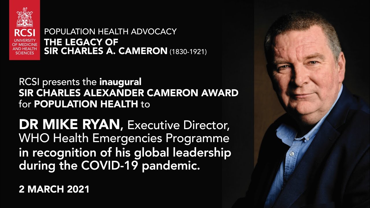 Population Health Advocacy: The Legacy of Sir Charles A. Cameron - YouTube