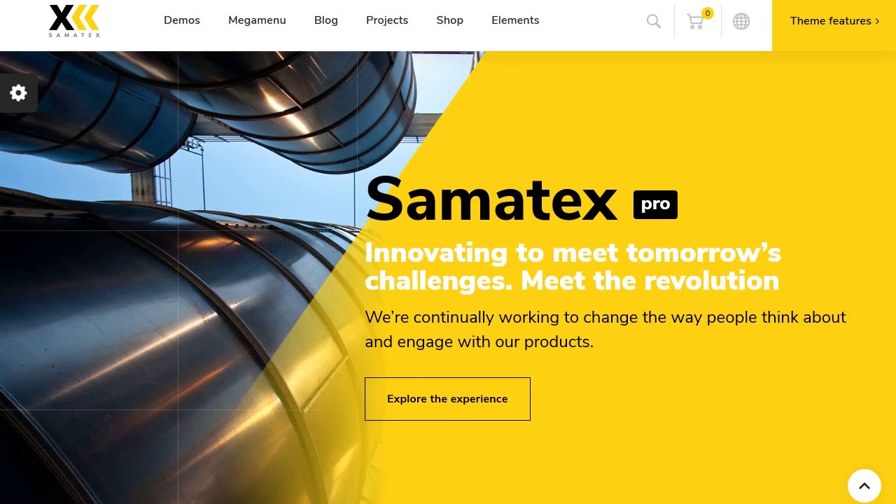 Samatex - Industrial WordPress Theme + Woocommerce - YouTube