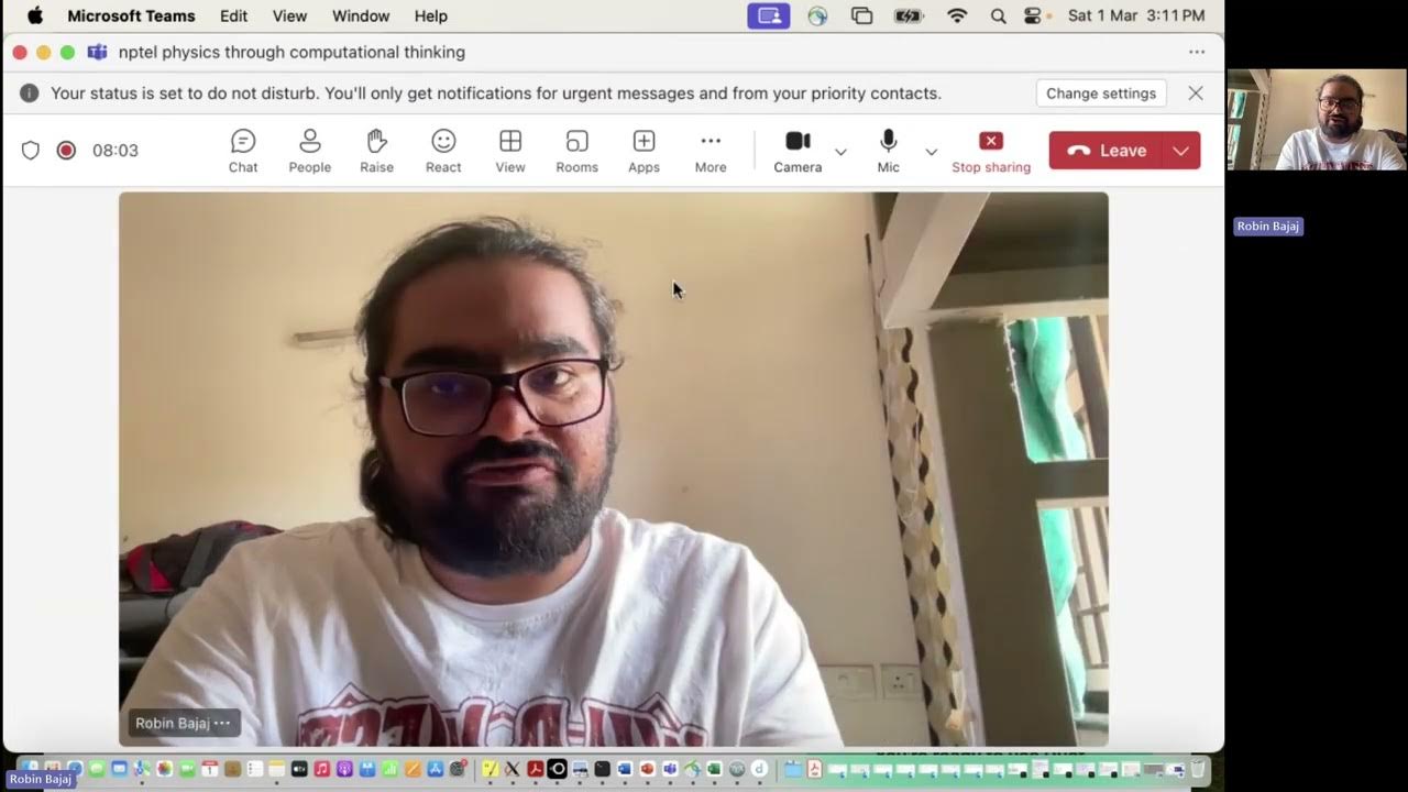 NPTEL | Physics through computational thinking | Problem solving session | Week 6 | Robin Bajaj ...