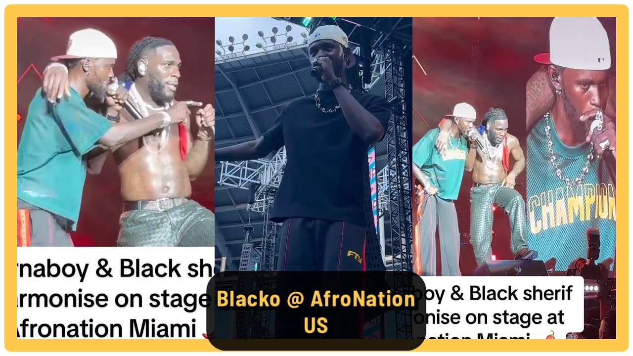 Burna Boy Introduced Blacko on AfroNation Stage again after his First ...