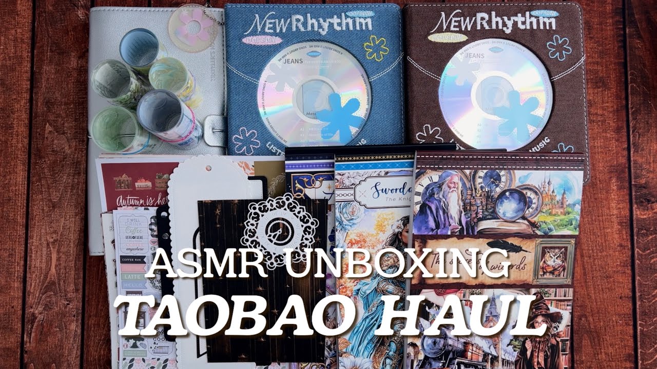 📦 타오바오 직구 스크랩 다이어리 & 스티커북 언박싱~! | Taobao Diary & Sticker Book Unboxing ...
