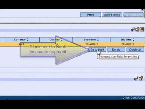038 Amadeus Insurance - GUI عمل وثائق التأمين من الشاشة الجرافيك.flv ...