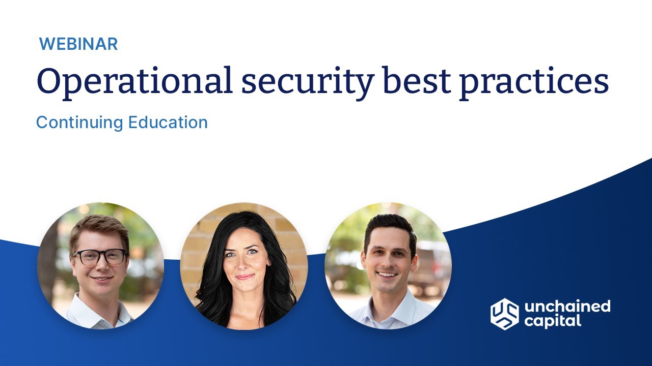 Continuing Education: Operational Security Best Practices - YouTube