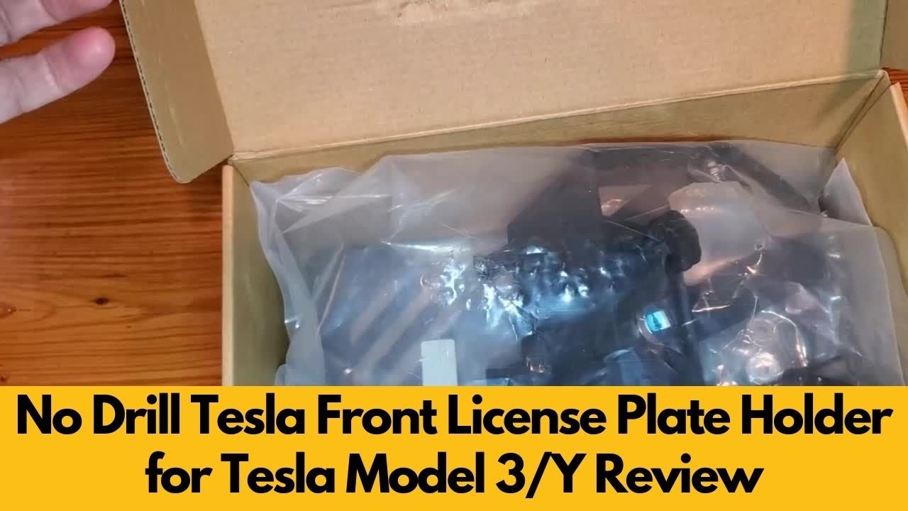No Drill Tesla Front License Plate Holder for Tesla Model 3 or Model Y ...