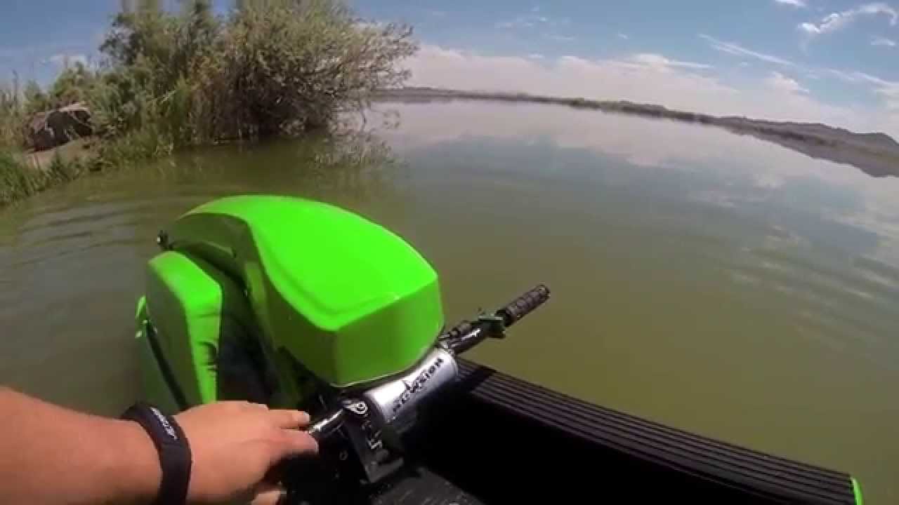 JS550/750 conversion ski. FIRST RIDE! 7/28/14 - YouTube