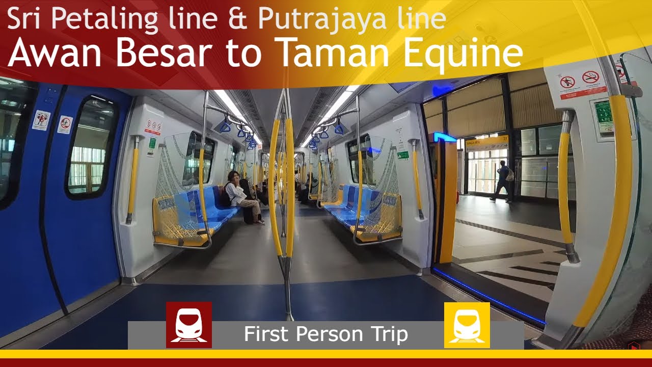 LRT & MRT POV : Awan Besar to Taman Equine - YouTube