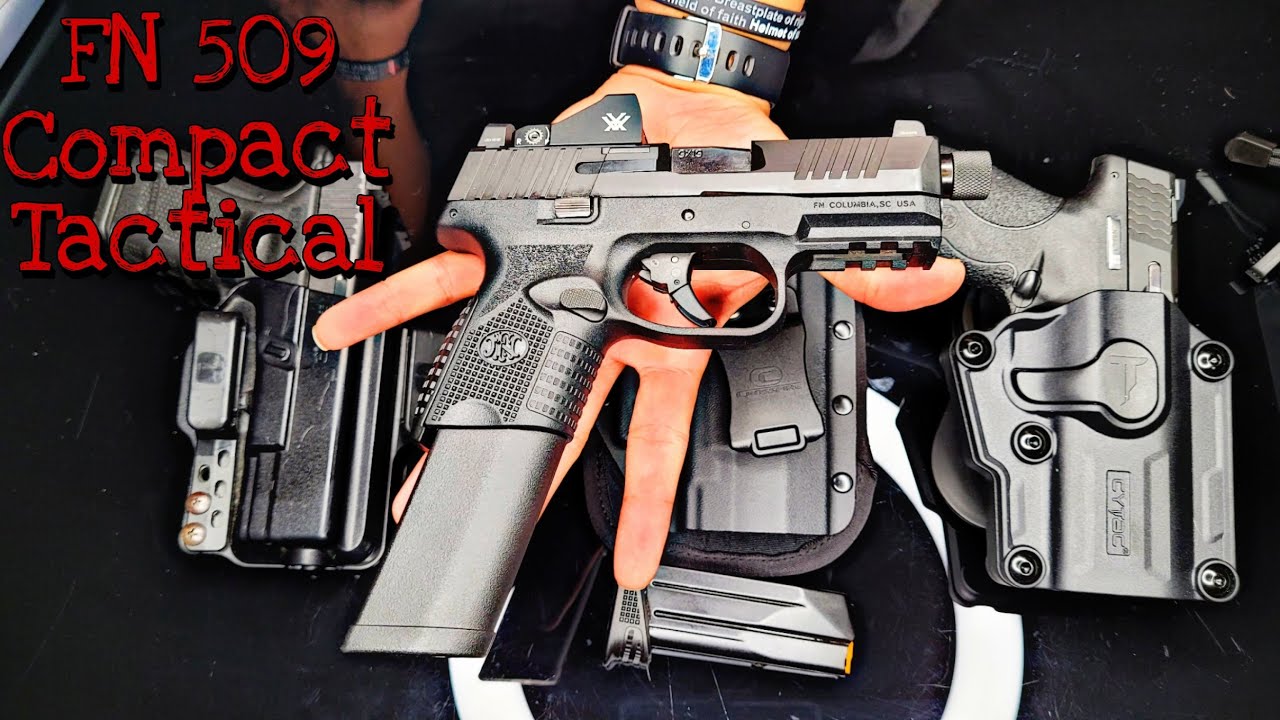 FN 509 Compact Tatical With Vortex Viper Micro Red Dot - YouTube