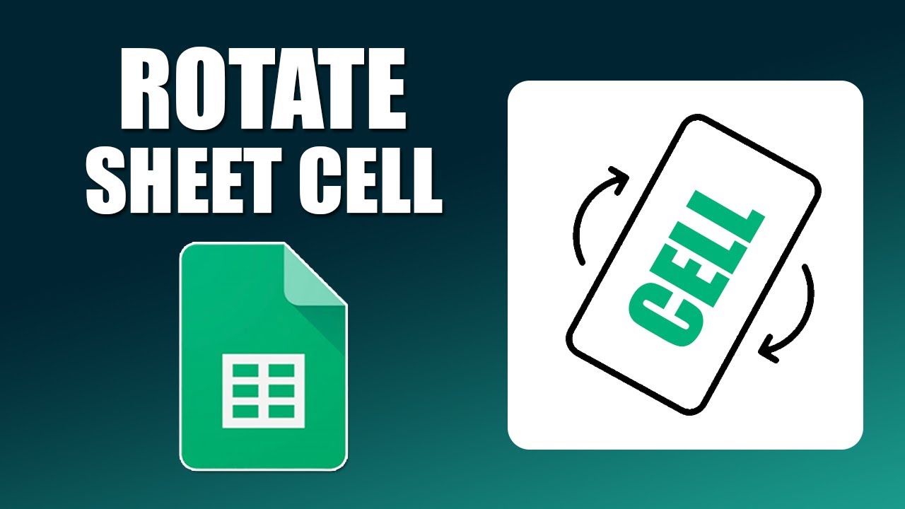 How to rotate cells in google sheets - YouTube