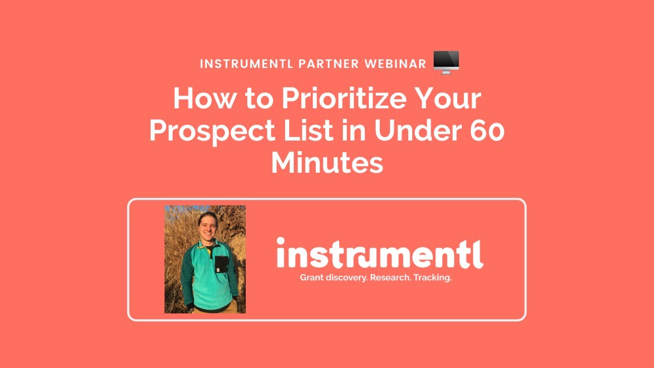 How to Prioritize Your Prospect List in Under 60 Minutes | Instrumentl ...