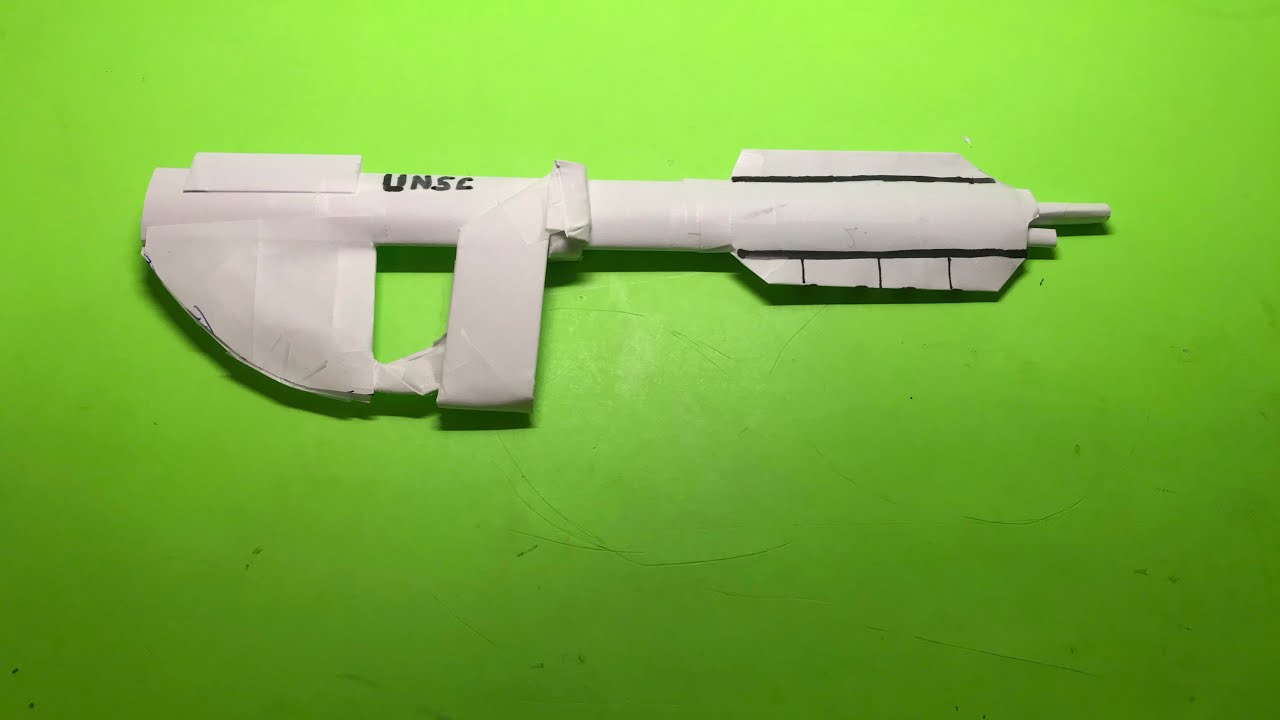How To Make A Paper Assault Rifle From Halo 5 Guardians ( Origami Boi ...