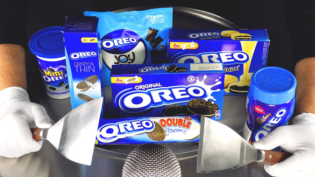 Asmr Full Oreo Ice Cream Rolls How To Make Oreo Ice Cream With