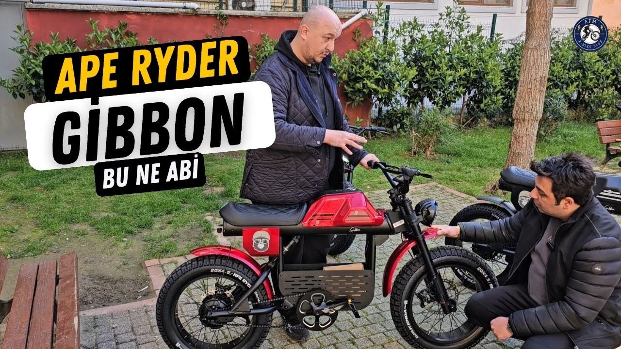 Ape Ryder Gibbon Elektrikli Bisiklet İnceleme ve Tanıtım #aperyder - YouTube