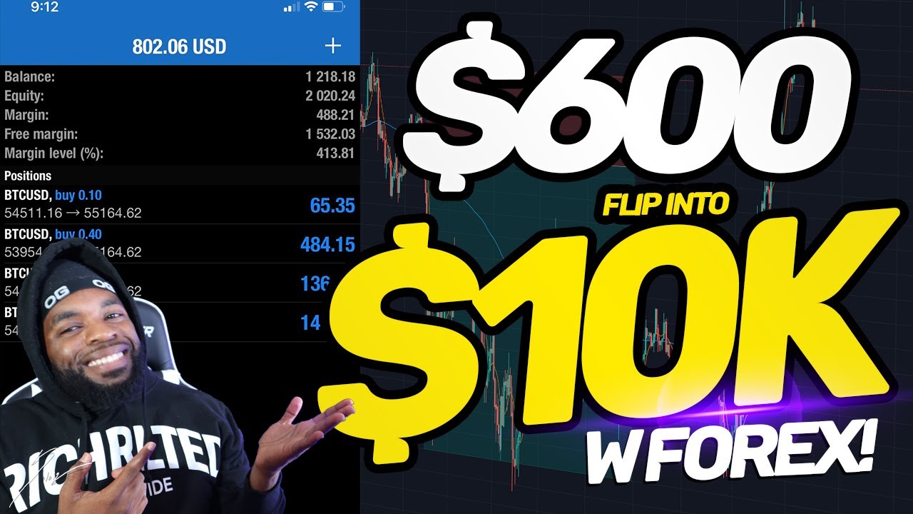 $600 INTO $10K 🤑SMALL ACCOUNT FOREX TRADING (CHALLENGE) Part 1 - YouTube