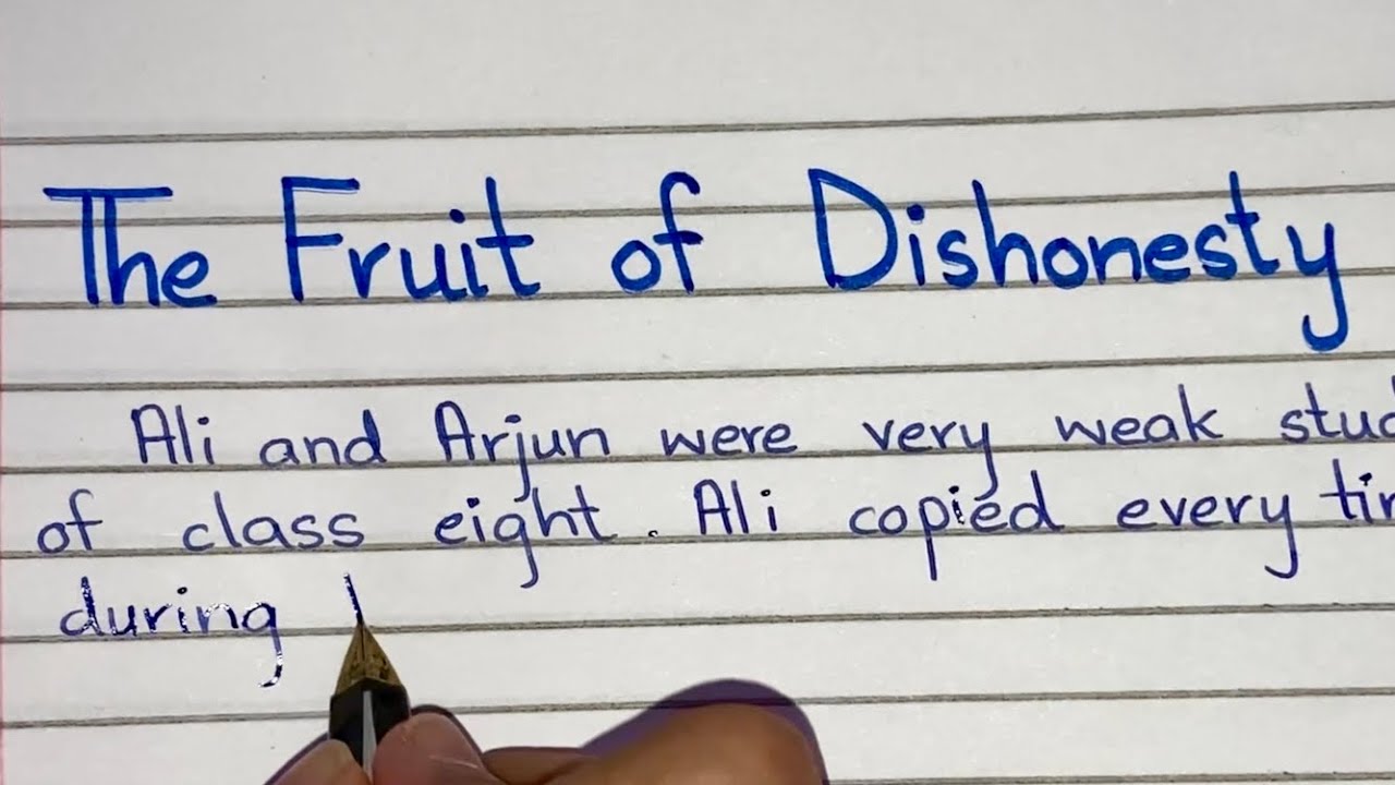 Story on Dishonesty | The Fruit of dishonesty | Story in English ...
