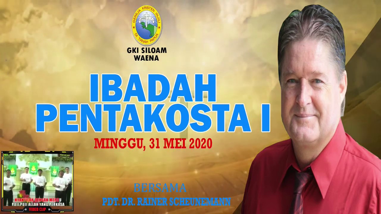 Ibadah Pentakosta 31 Mei 2020 Youtube
