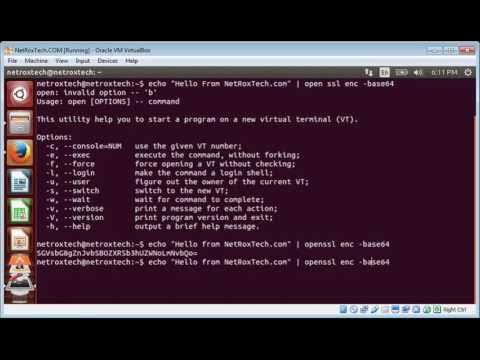 Using OpenSSL to encrypt and decrypt messages on Ubuntu Linux By Asim Iqbal - YouTube