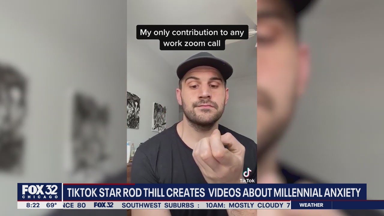 TikTok star Rod Thill creates videos about millennial anxiety - YouTube