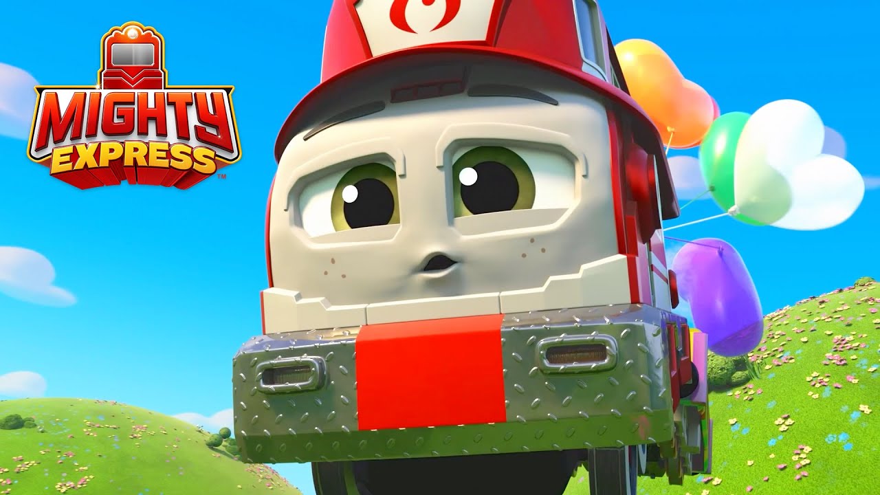 Flicker Takes to the Sky 🎈☁️| Mighty Express Clips | Cartoons for Kids ...