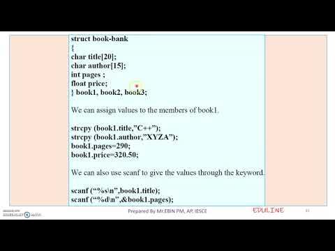 MODULE 4 - TOPIC 15 - ACCESSING STRUCTURE ELEMENTS - YouTube