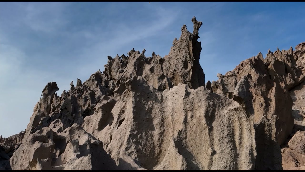 Flying over Xinjiang——Panjier Strange Rock Mountain, Toksun County 航拍新疆 ...