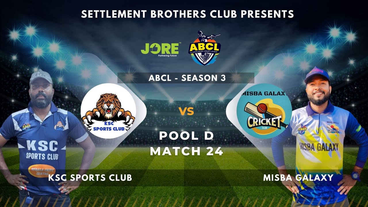 Ksc Sports Club vs Misba Galaxy Aluva || Match 24 || ABCL - Season 3 ...