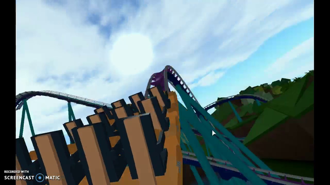 Megalodon Roller Coaster - Roblox Theme Park - YouTube