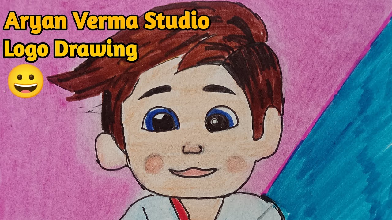 Aryan Verma Studio Logo Drawing|| @aryan verma studio|| Logo Drawing ...