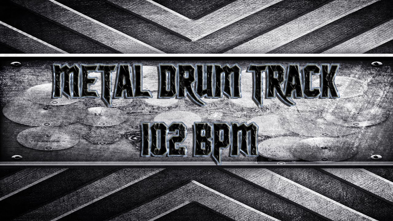 Groovy Metal Drum Track 102 BPM (HQ,HD) - YouTube