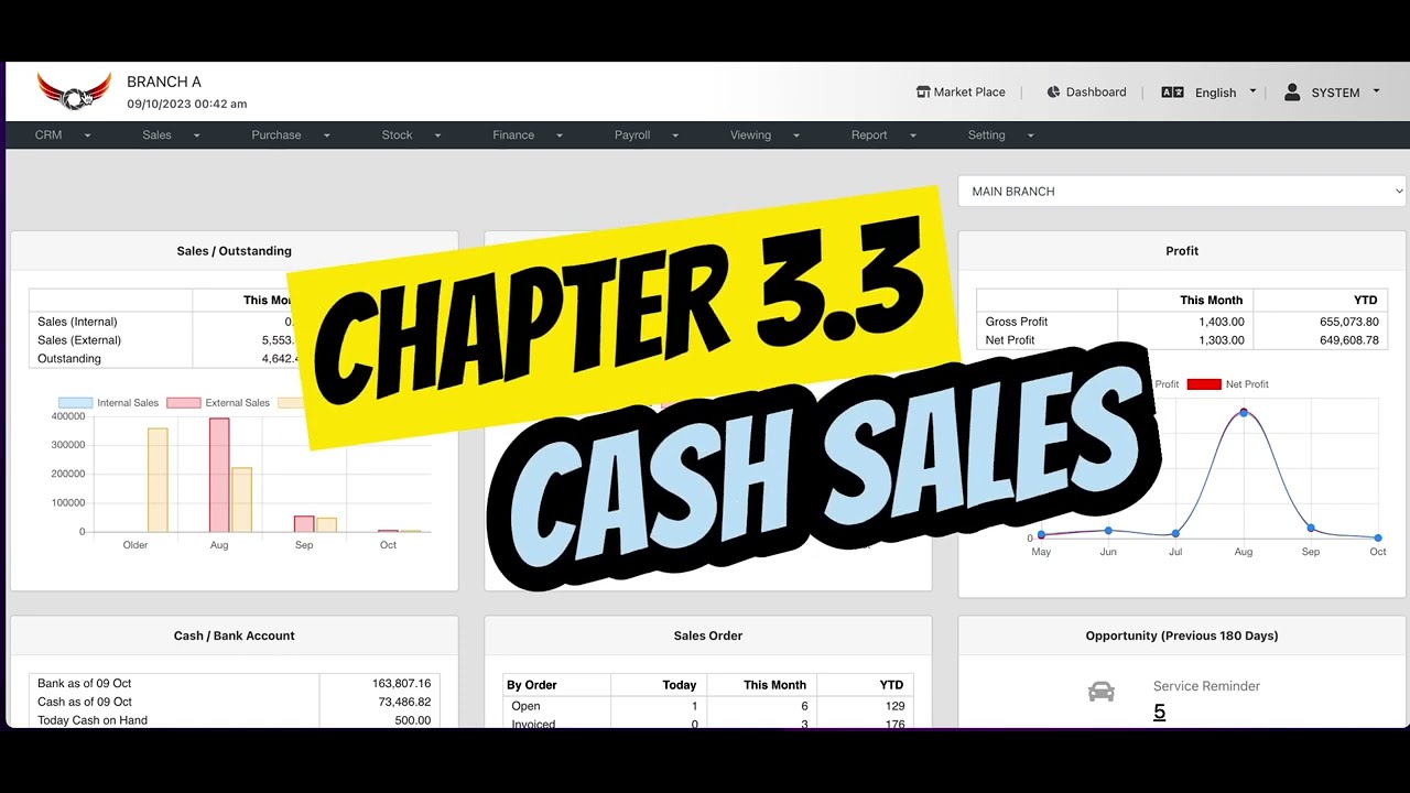 Webmax V3 Chapter 3.3 CASH SALES - YouTube