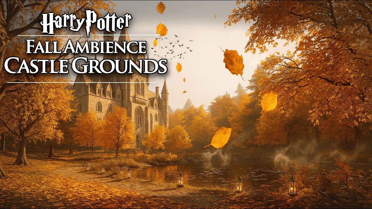 Hogwarts Autumn 🍂 Castle Grounds Harry Potter inspired Ambience ...