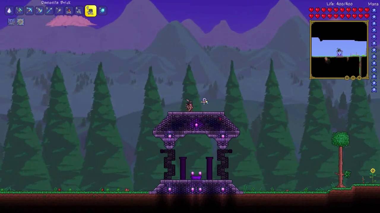 Eater of World Shrine - Terraria Building Inspiration - YouTube