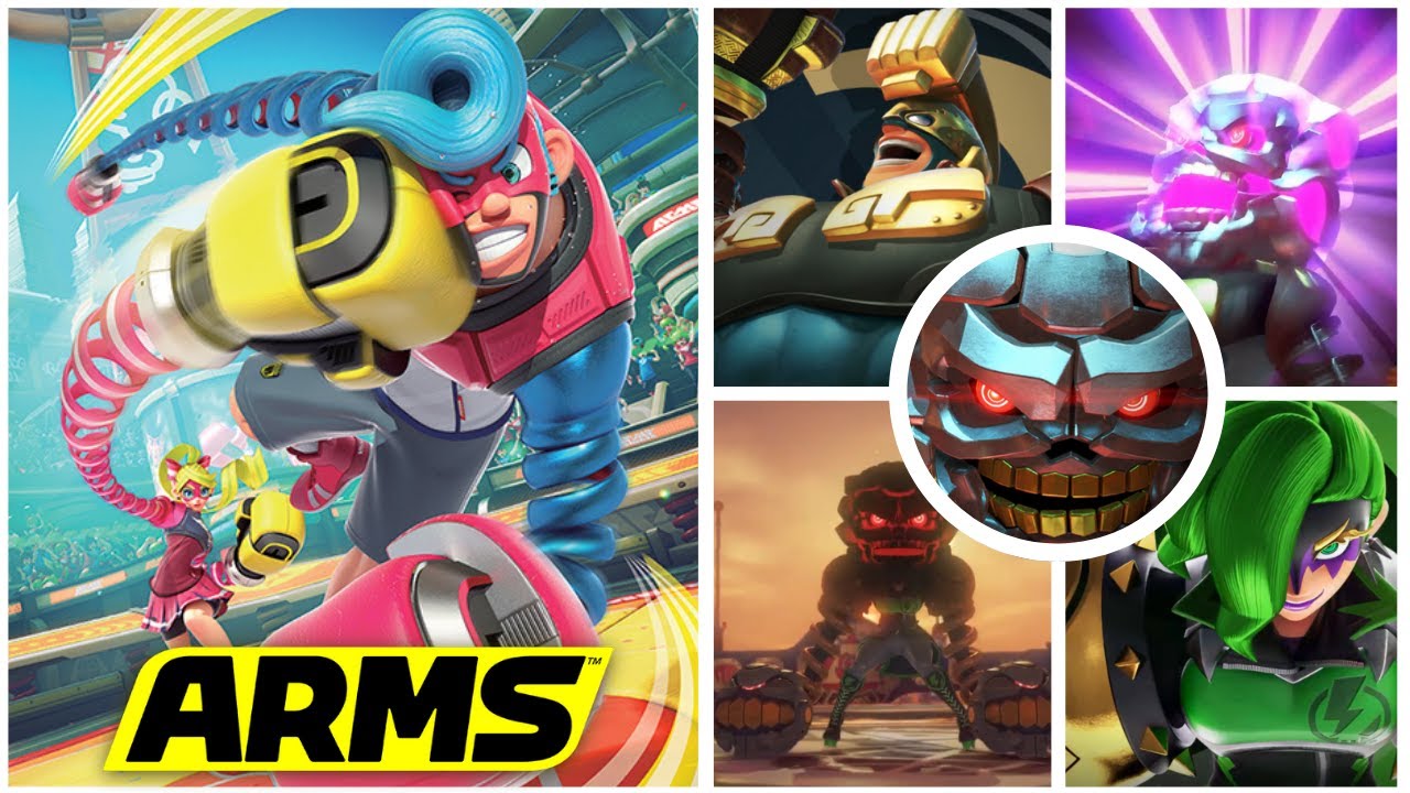 [ARMS] All Boss Battles + Endings!! - YouTube