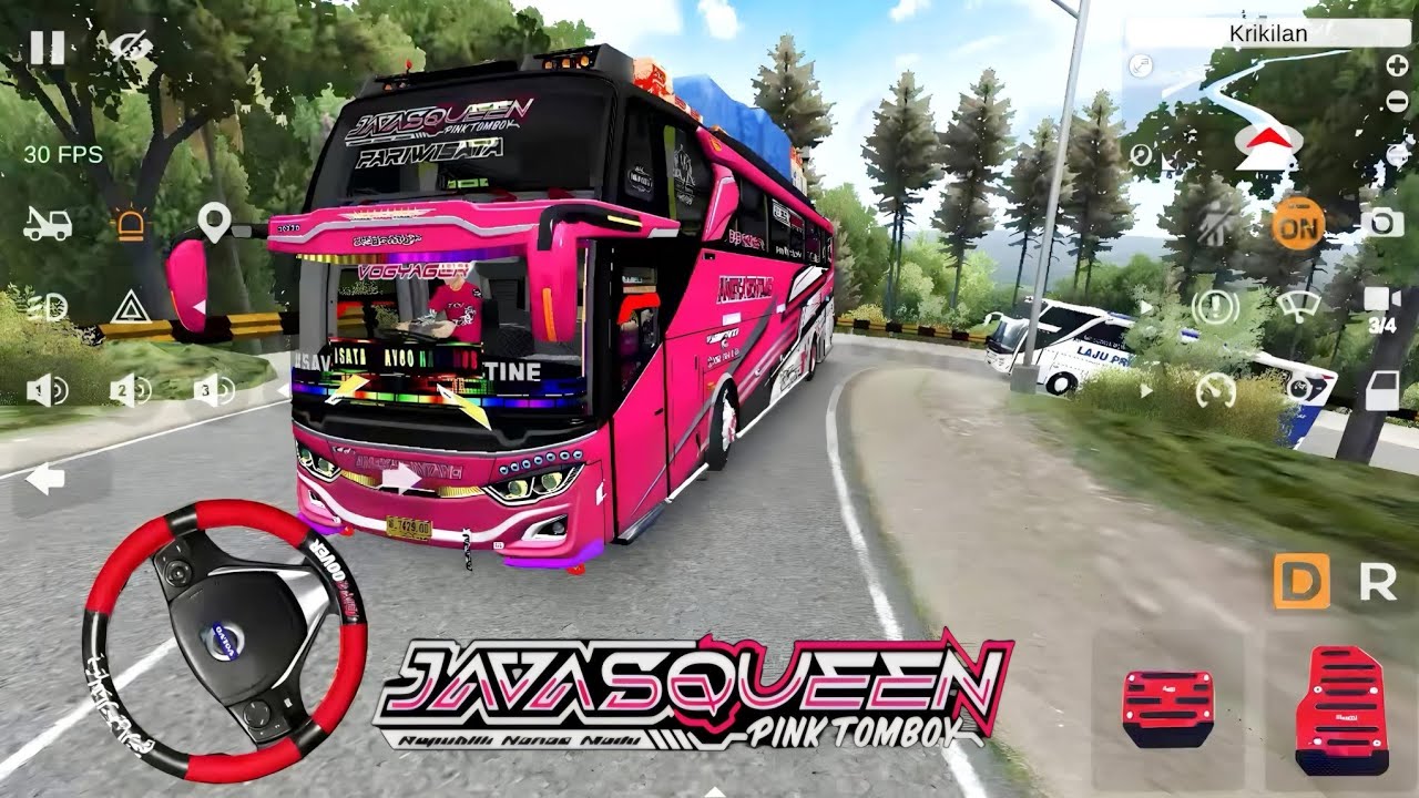 Bus Aneka Bintang Javas Queen Test Adu Kecepatan Di Tanjakan Krikilan l ...