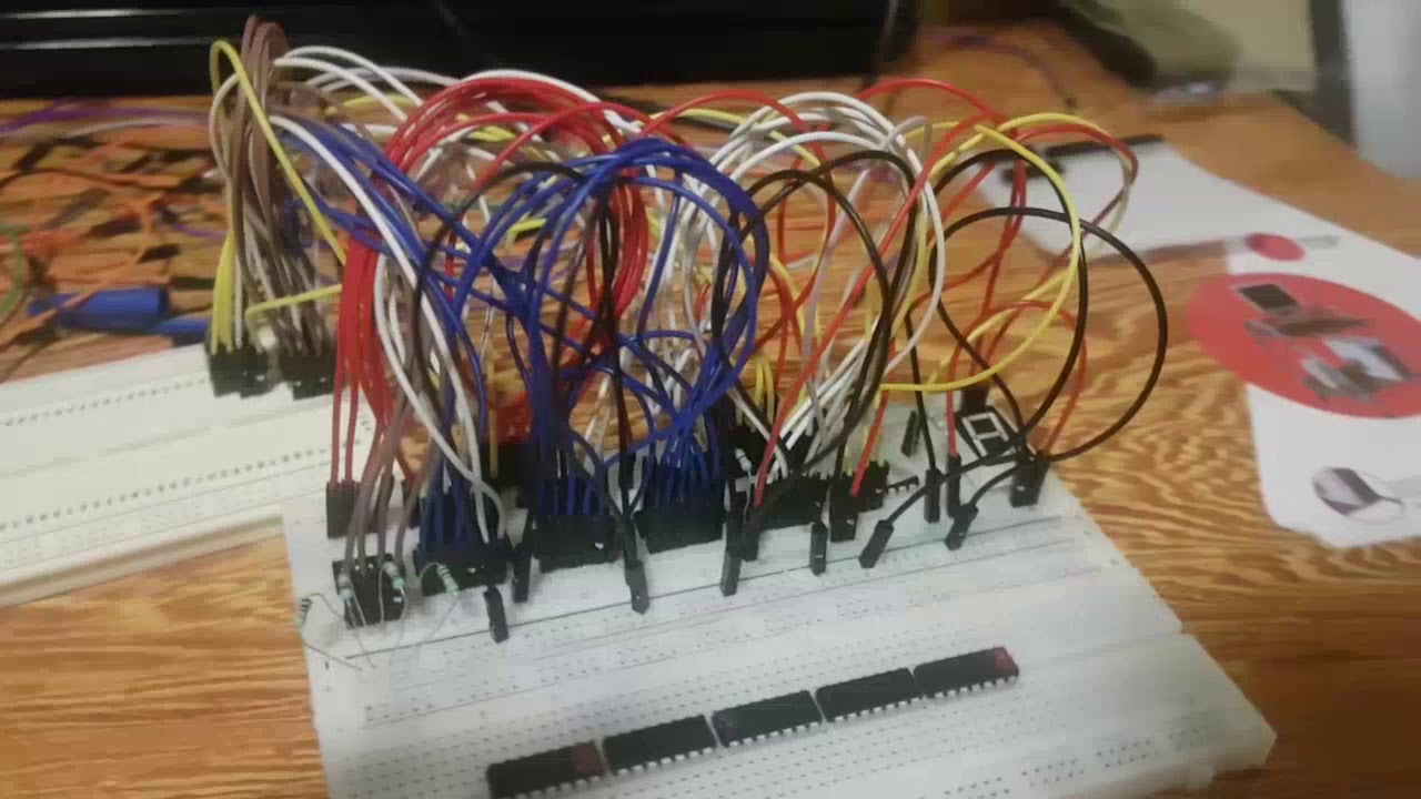 Como conectar Display de 7 Segmentos con compuertas básicas - YouTube