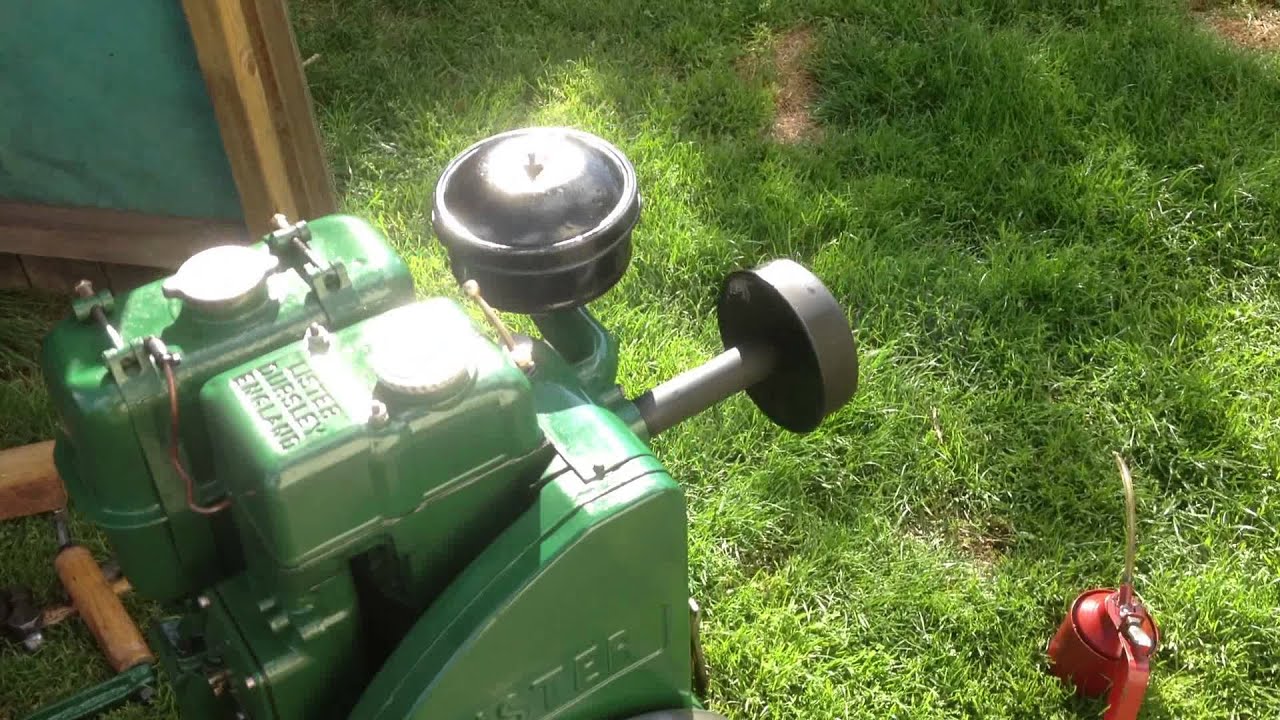 Lister LD1 running after restoration - YouTube